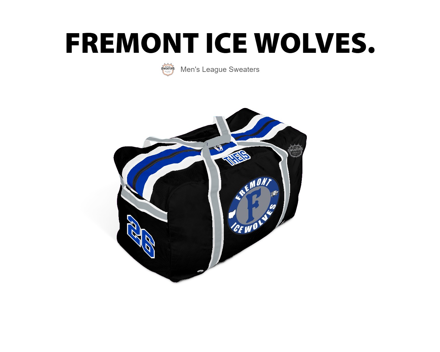 Fremont Ice Wolves | Men's League Sweaters Jersey Customizer
